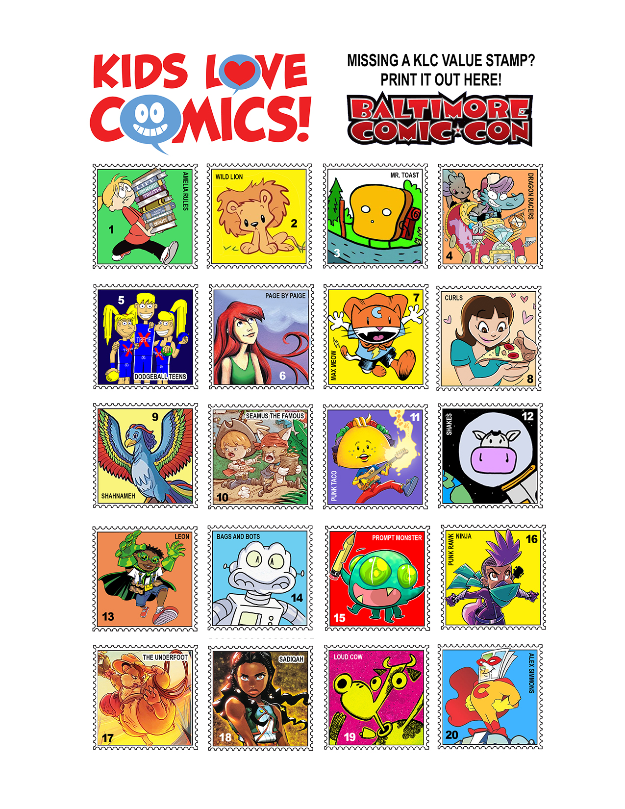 Kids Love Comics Value Stamps - Max Meow Graphic Novel Series for Kids